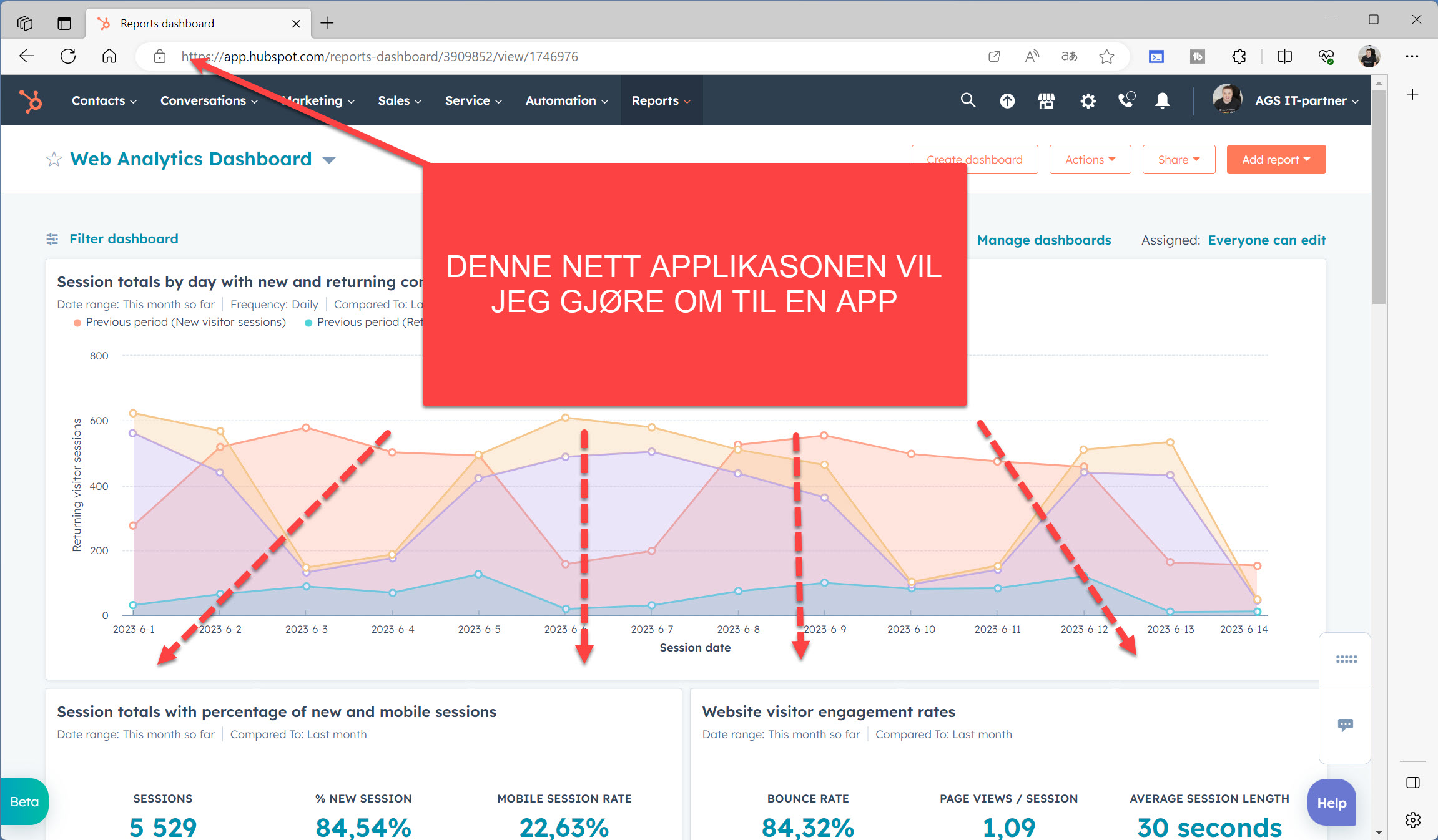 Hvordan lage nettside som en App i Windows