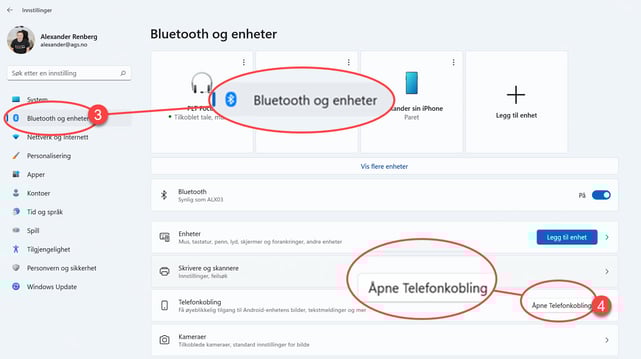 Hvordan koble sammen iPhone til PC i Windows 11
