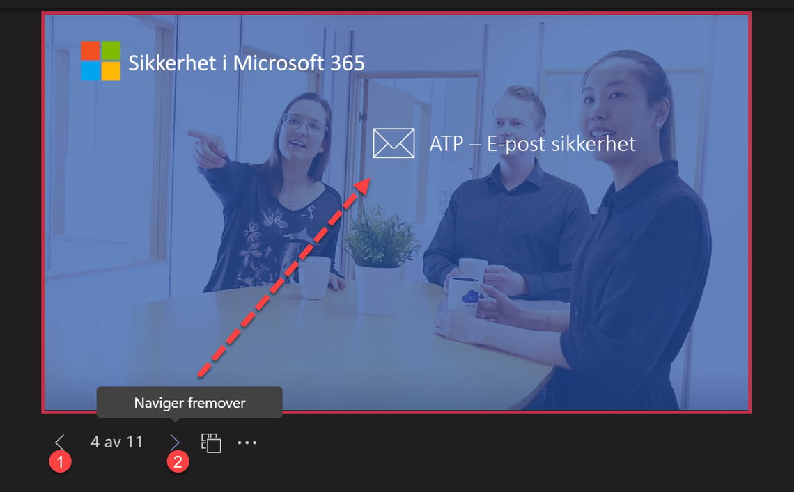 Hvordan bruke presenter view i Microsoft Teams