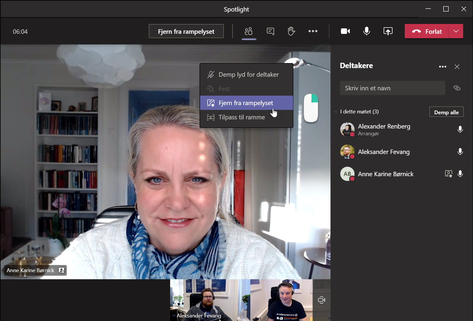 Hvordan bruke SPOTLIGHT funksjonen i Microsoft Teams