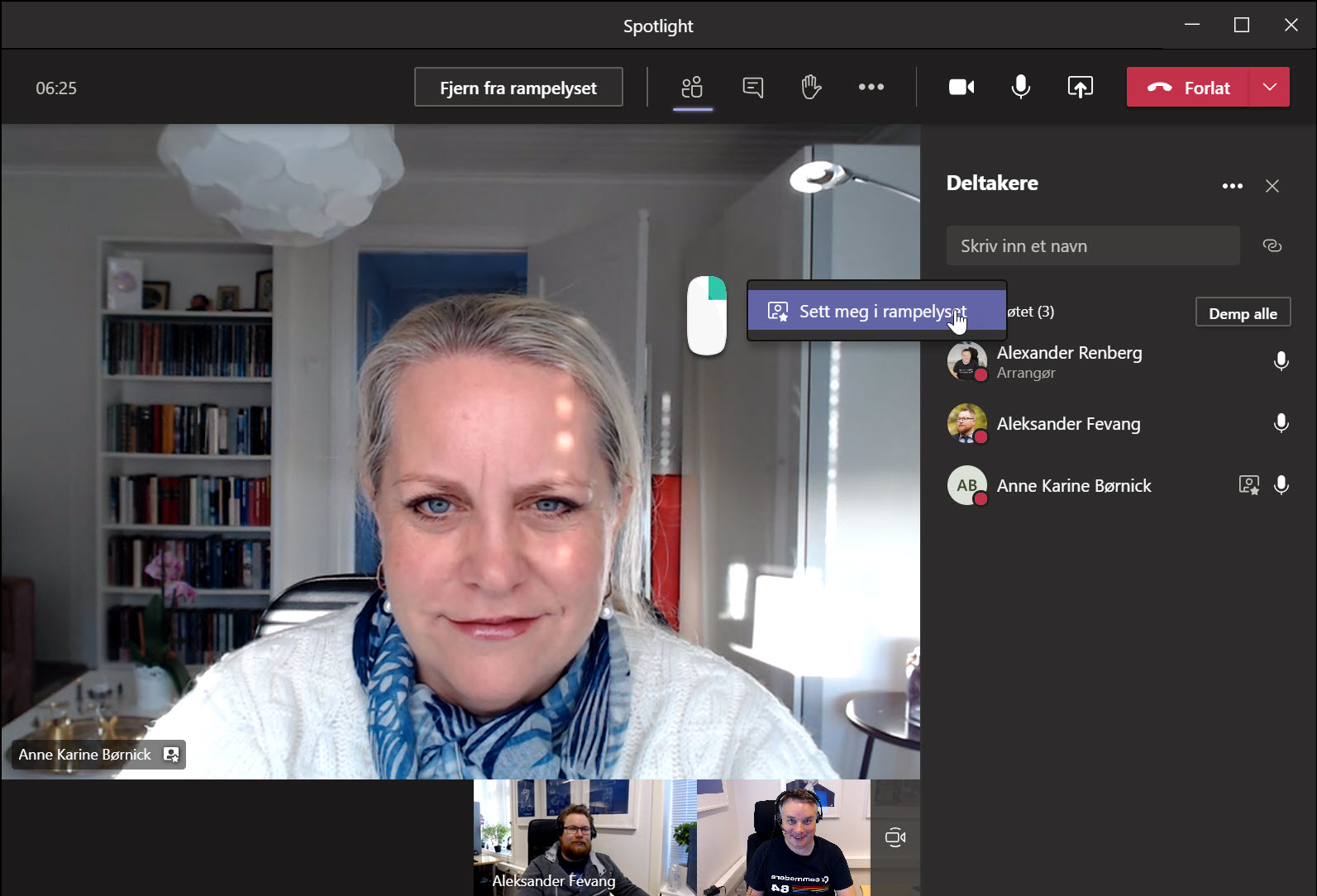 Hvordan bruke SPOTLIGHT funksjonen i Microsoft Teams