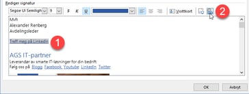 Hvordan endre epost signatur i Outlook - 3 smarte triks