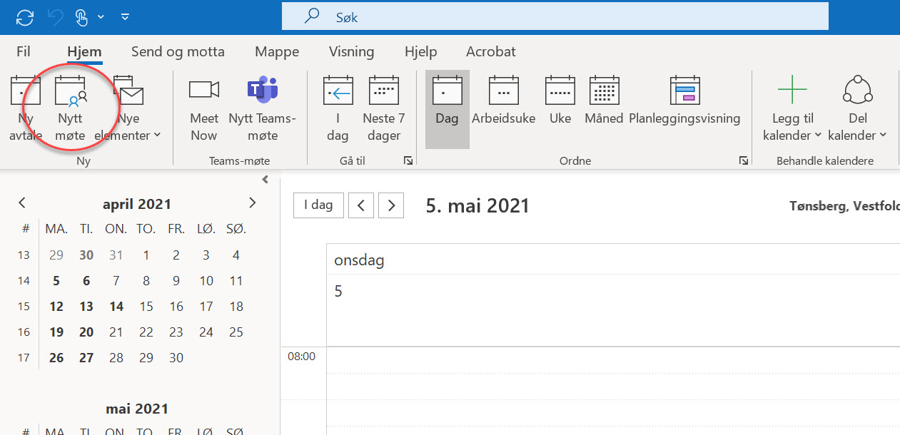 Hvordan gjøre alle møter til et Teams møte i Outlook