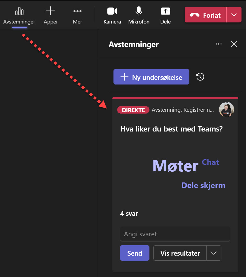 Hvordan lage en ordsky i Microsoft Teams
