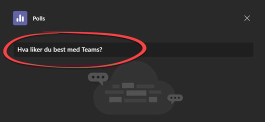 Hvordan lage en ordsky i Microsoft Teams