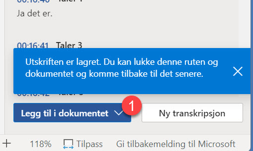 Hvordan transkribere lyd og video i Word