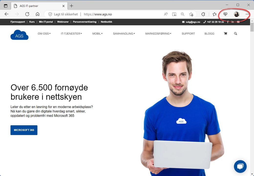 Guide til passord sikkerhet i Microsoft Edge nettleser