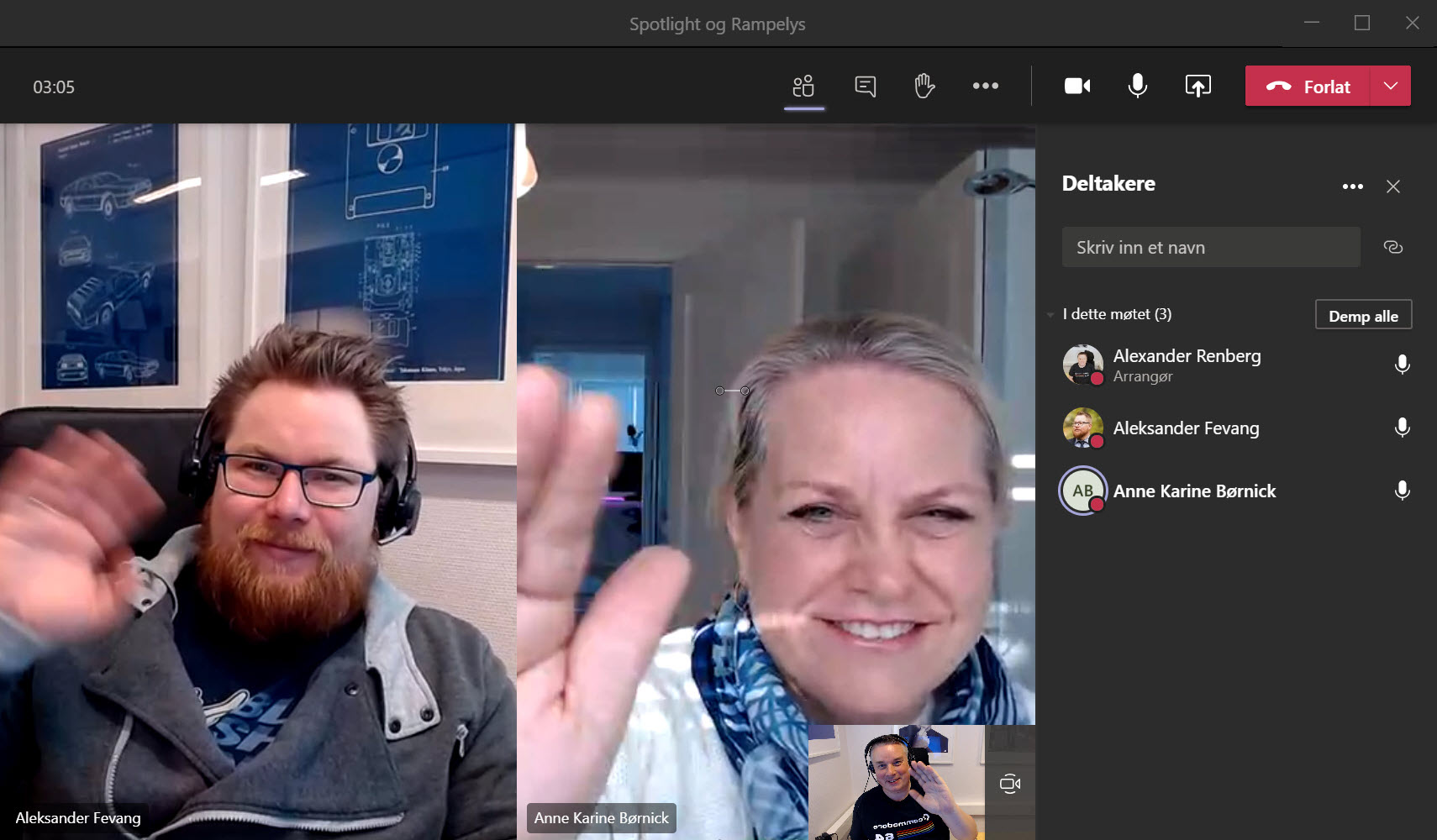 Hvordan bruke SPOTLIGHT funksjonen i Microsoft Teams