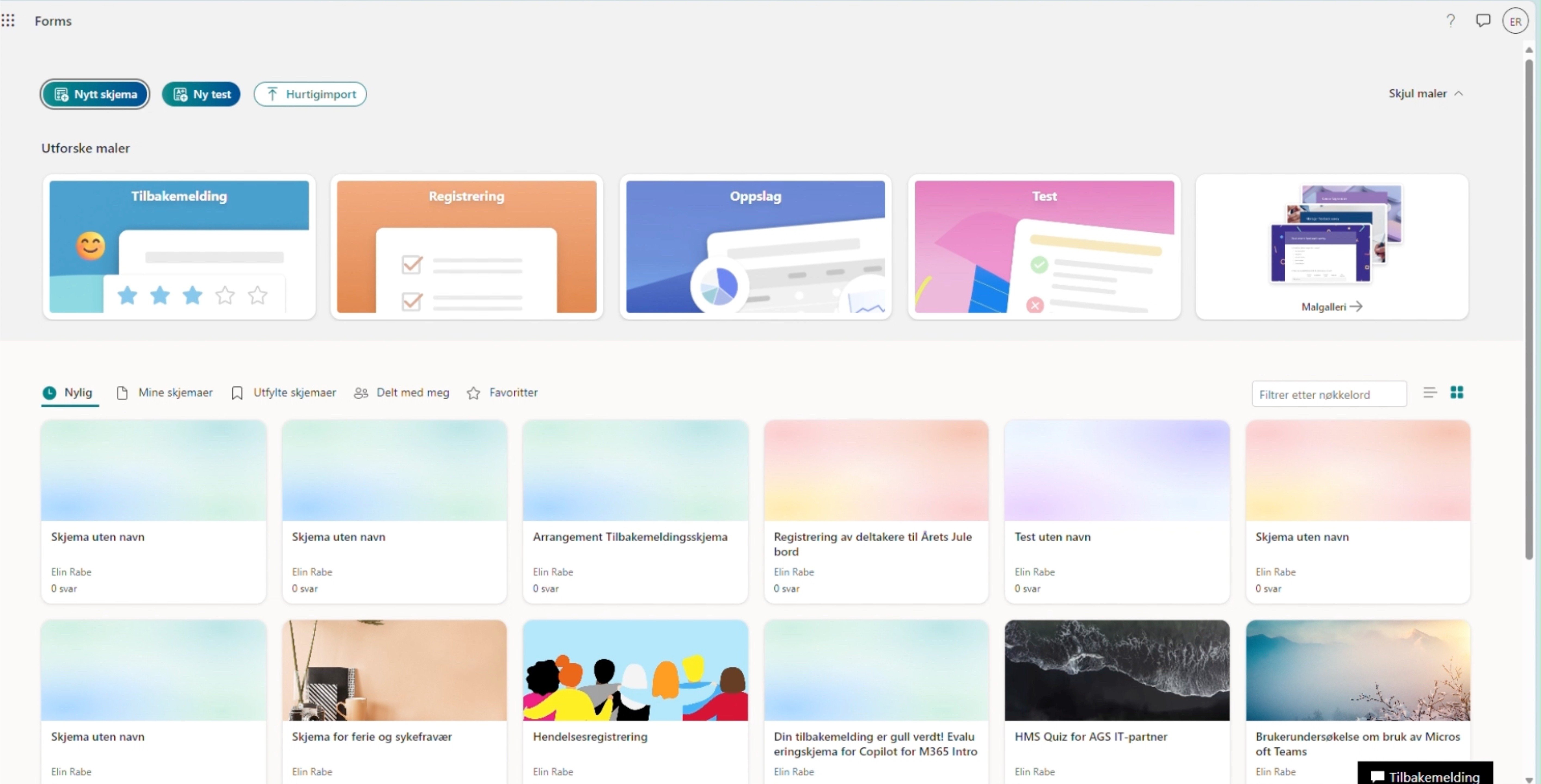 Effektiviser datainnsamling med Copilot i Microsoft Forms